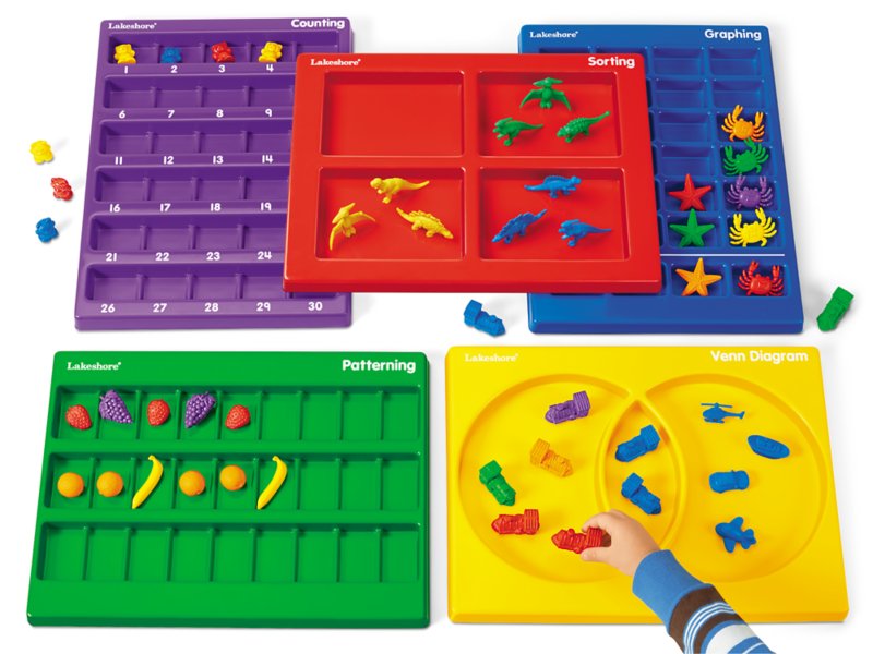 Lakeshore Hands-On Math Trays - Complete Set at Lakeshore Learning