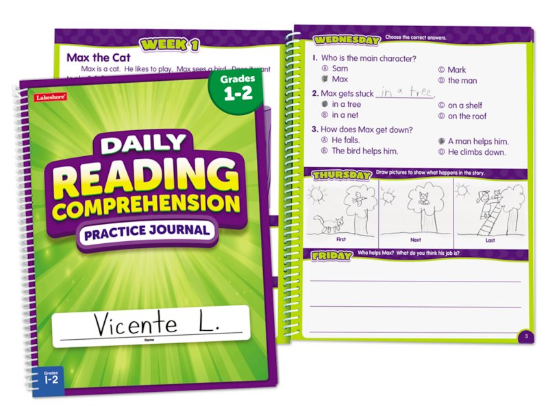 Reading Comprehension Daily Practice Journal - Gr. 1-2 at Lakeshore ...