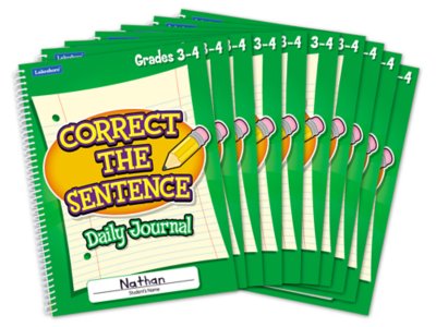 Correct the Sentence! Daily Journal - Gr. 3-4 at Lakeshore Learning