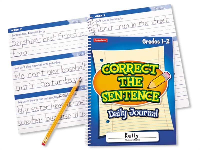 Correct the Sentence! Daily Journal - Gr. 1-2 at Lakeshore Learning