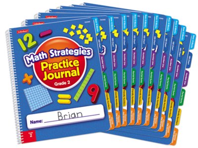 Math Strategies Practice Journals - Gr. 2 - Set of 10 at Lakeshore Learning