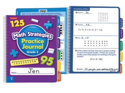 Math Strategies Practice Journals - Gr. 3 - Set of 10 at Lakeshore Learning
