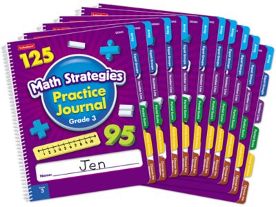 Math Strategies Practice Journals - Gr. 3 - Set of 10 at Lakeshore Learning