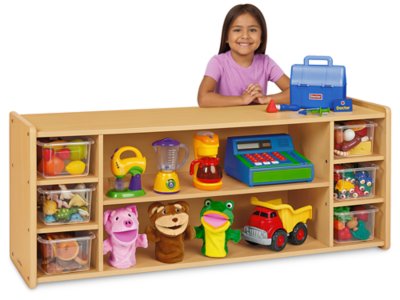 Heavy-Duty Low Cubbies & Shelves Storage Unit at Lakeshore Learning