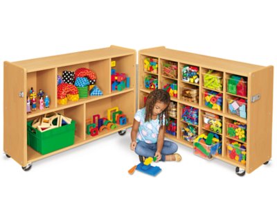 Heavy-Duty Fold & Roll Cubby Unit at Lakeshore Learning