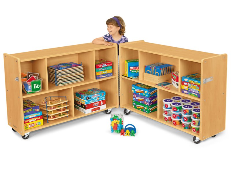 Heavy-Duty Fold & Roll Storage Unit at Lakeshore Learning