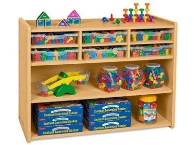 Heavy-Duty Shelves & Trays Storage Unit at Lakeshore Learning