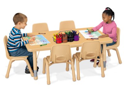 Heavy-Duty Adjustable Rectangular Table - 30" x 48" at Lakeshore Learning