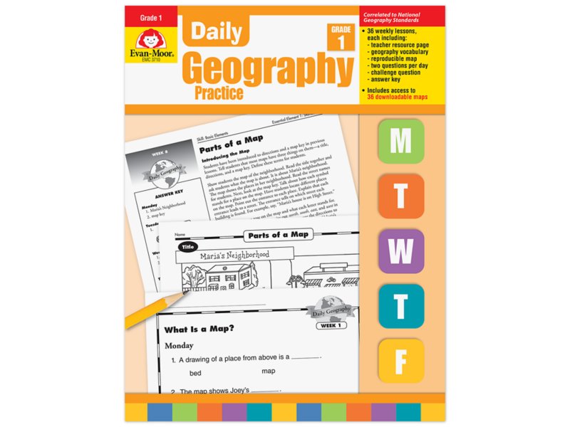 Daily Geography Practice Workbook - Gr. 1 at Lakeshore Learning