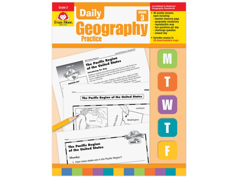 Daily Geography Practice Workbook - Gr. 3 at Lakeshore Learning