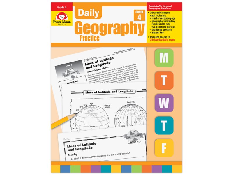 Daily Geography Practice Workbook - Gr. 4 at Lakeshore Learning