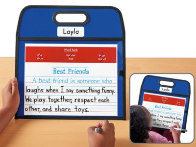 Reusable Write & Wipe Pocket Board at Lakeshore Learning