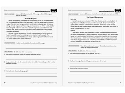 Daily Reading Comprehension Activities Workbook - Gr. 4 at Lakeshore ...