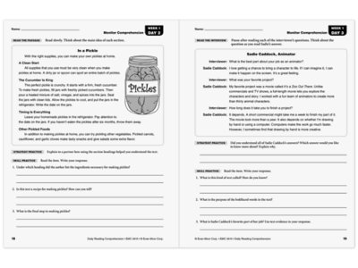 Daily Reading Comprehension Activities Workbook - Gr. 5 at Lakeshore ...