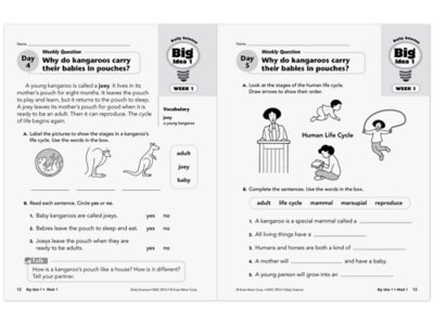 Daily Science Reproducible Activities Workbook - Gr. 2 at Lakeshore ...
