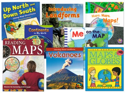 Landforms & Mapping Paperback Library at Lakeshore Learning