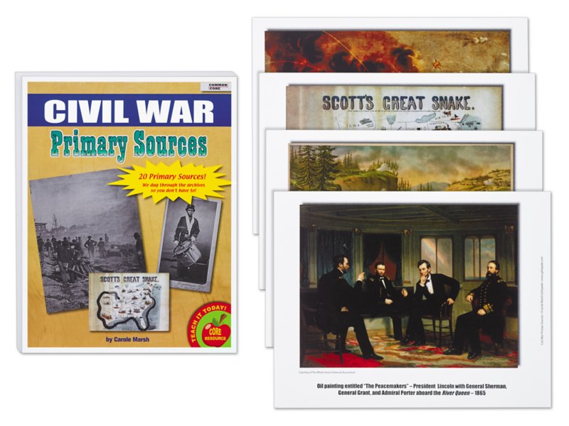 Civil War Primary Source Documents at Lakeshore Learning