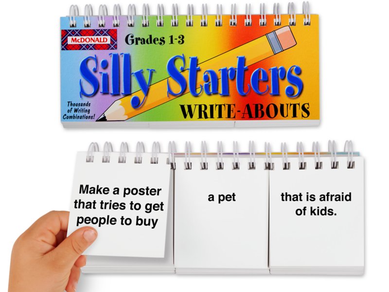 Let’s Get Writing! Silly Starters Flip Book - Gr. 1-3 at Lakeshore Learning