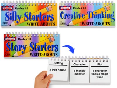 Let’s Get Writing! Story Starters Flip Book - Gr. 1-3 at Lakeshore Learning