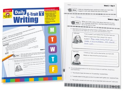 Daily 6-Trait Writing Activities - Gr. 5 at Lakeshore Learning