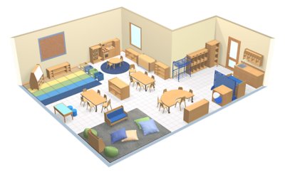 Early Childhood Special Education Classroom Layout | Lakeshore® Furniture