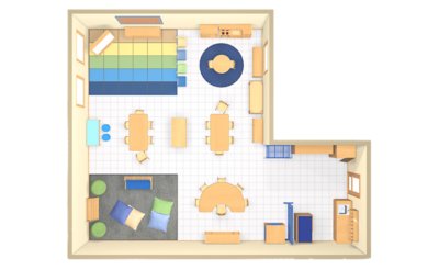 Early Childhood Special Education Classroom Layout | Lakeshore® Furniture
