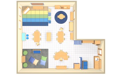 Early Childhood Special Education Classroom Layout | Lakeshore® Furniture
