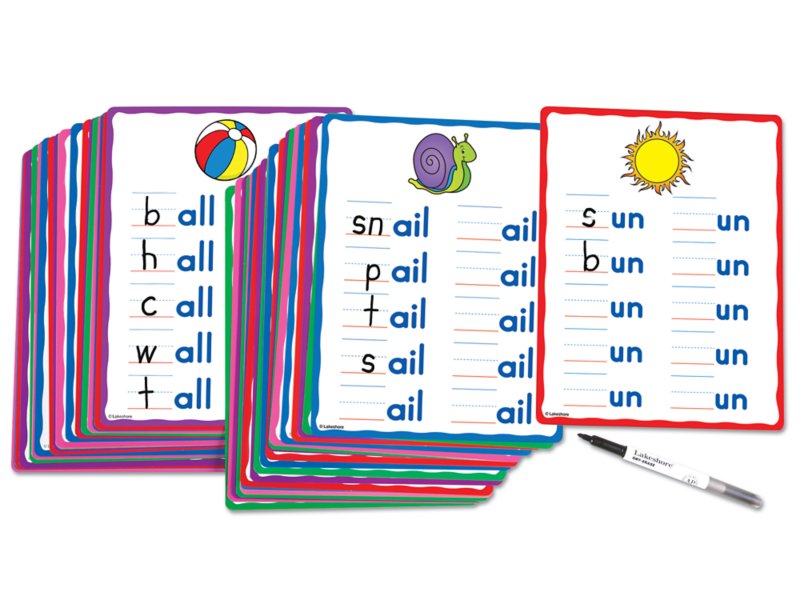 Word Family Practice Cards at Lakeshore Learning
