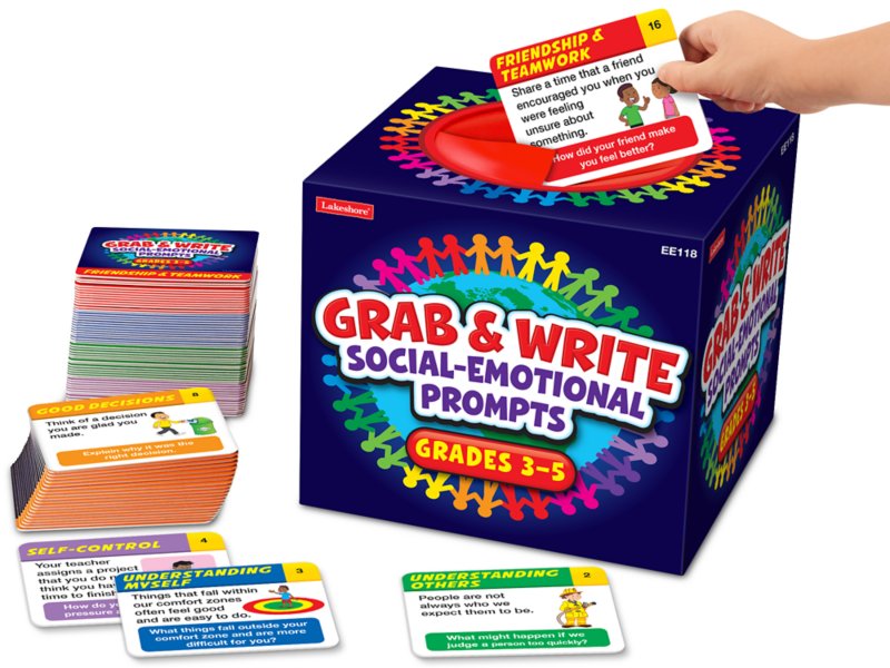 Grab & Write Social-Emotional Prompts - Gr. 3-5 at Lakeshore Learning