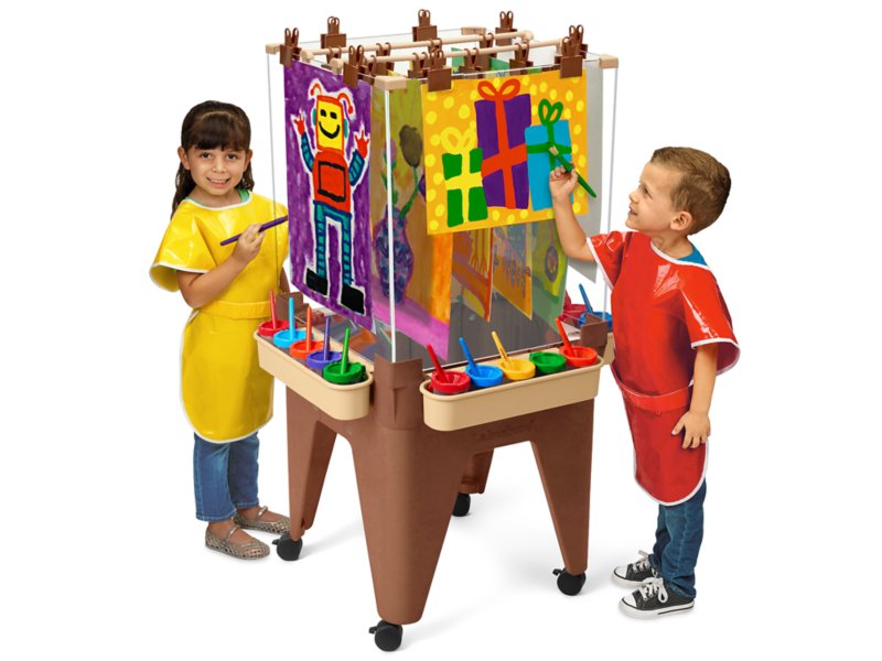 Indoor/Outdoor Painting Center for 4 - Natural Colors at Lakeshore Learning