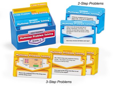 Mastering Multistep Problem Solving Cards - Gr. 3 at Lakeshore Learning