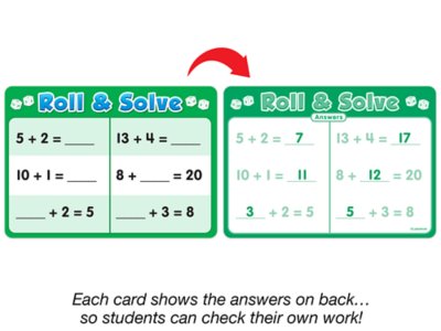 Roll & Solve Math Games - Complete Set at Lakeshore Learning