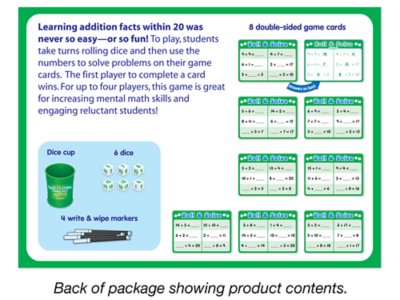 Roll & Solve Addition Game at Lakeshore Learning