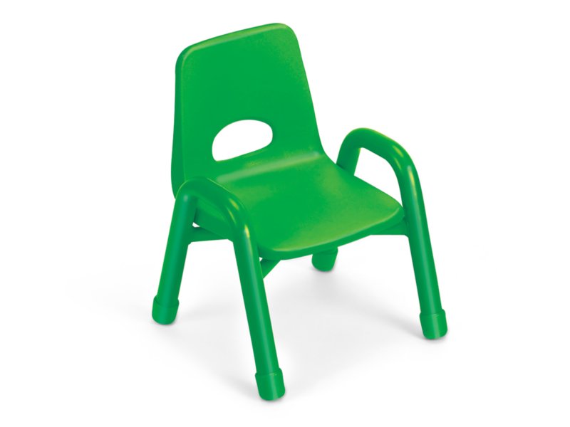 Kids Colors™ Stacking Chair - 11 1/2" - Green at Lakeshore Learning