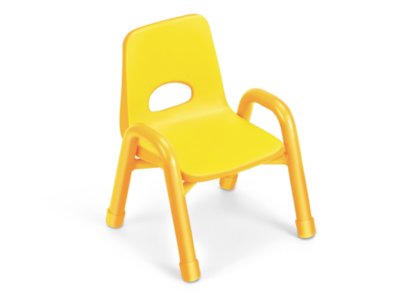 Kids Colors™ Stacking Chair - 11 1/2" - Yellow at Lakeshore Learning