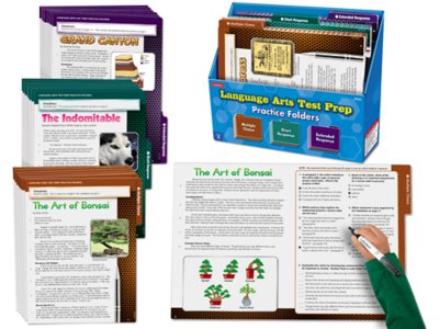 Language Arts Test Prep Practice Folders - Gr. 5 at Lakeshore Learning