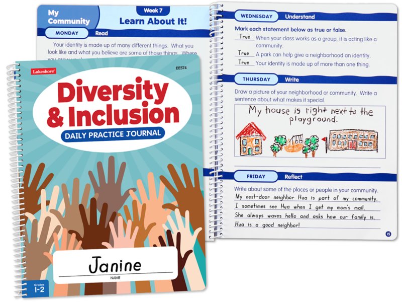 Diversity & Inclusion Daily Practice Journal - Gr. 1-2 at Lakeshore ...