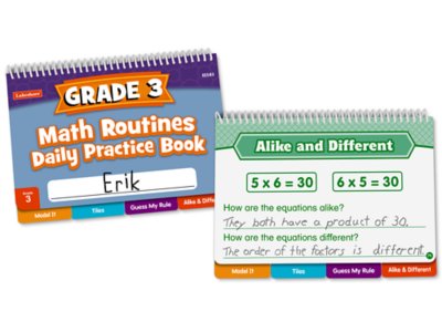 Math Routines Daily Practice Book - Gr. 3 at Lakeshore Learning