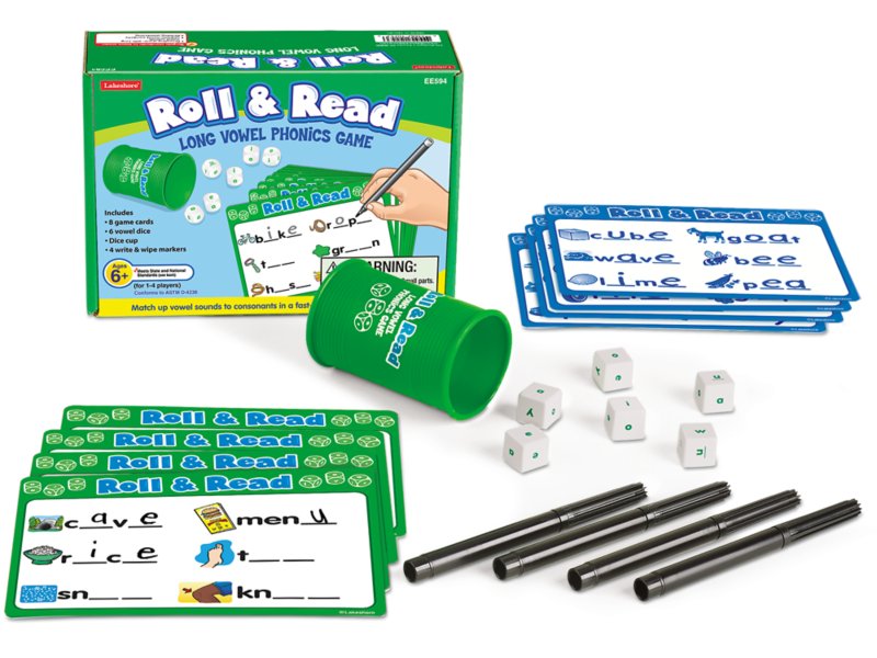 Roll & Read Long Vowel Game at Lakeshore Learning
