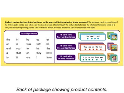 Touch & Read Sight-Word Sentence Match - Level 1 at Lakeshore Learning