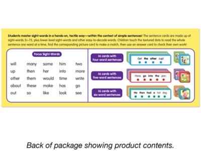 Touch & Read Sight-Word Sentence Match - Level 3 at Lakeshore Learning