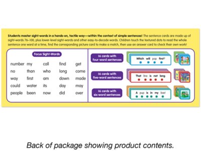 Touch & Read Sight-Word Sentence Match - Level 4 at Lakeshore Learning