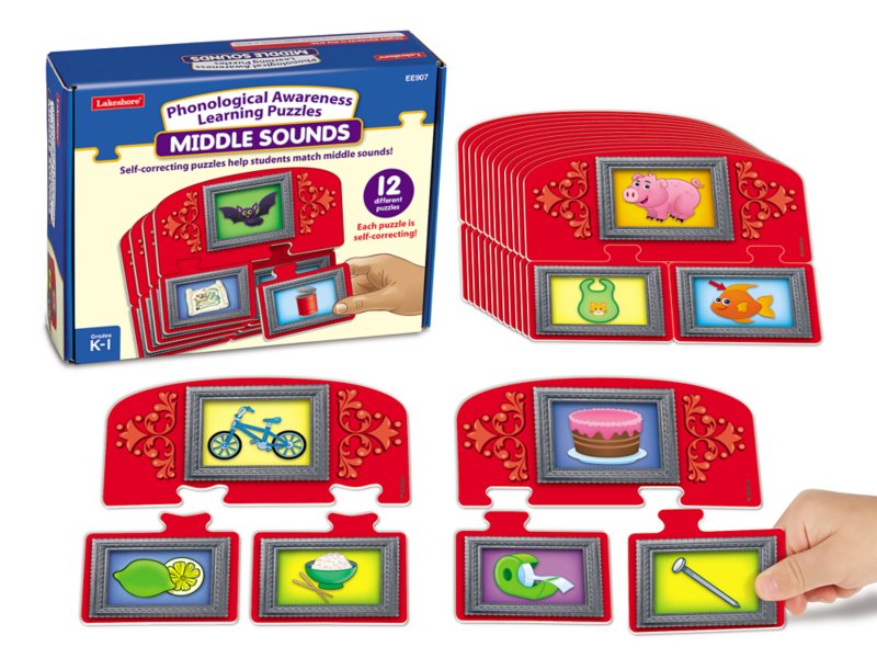 Middle Sounds Learning Puzzles at Lakeshore Learning
