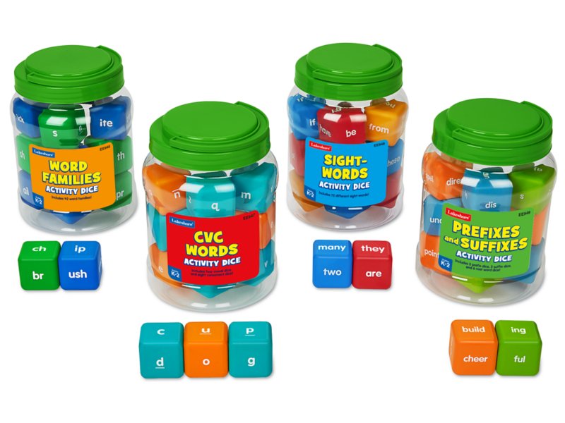 Reading Skills Giant Activity Dice - Complete Set at Lakeshore Learning