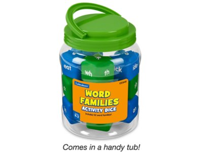 Word Families Giant Activity Dice at Lakeshore Learning