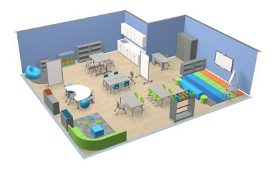 Elementary Special Education Classroom Layout | Lakeshore® Furniture