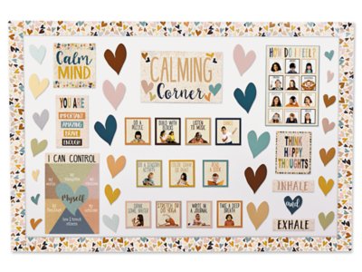Everyone Is Welcome Calming Corner Bulletin Board Set at Lakeshore Learning