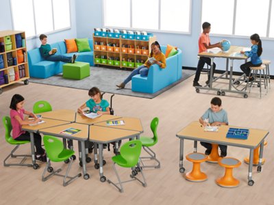 Flex-Space Ergo Bounce Cantilever Chairs at Lakeshore Learning