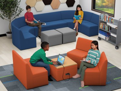Modern Edge Modular Ottoman at Lakeshore Learning