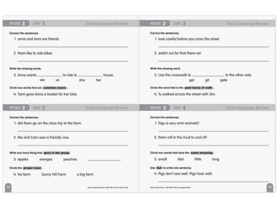 Daily Language Review Workbook - Gr. 2 at Lakeshore Learning
